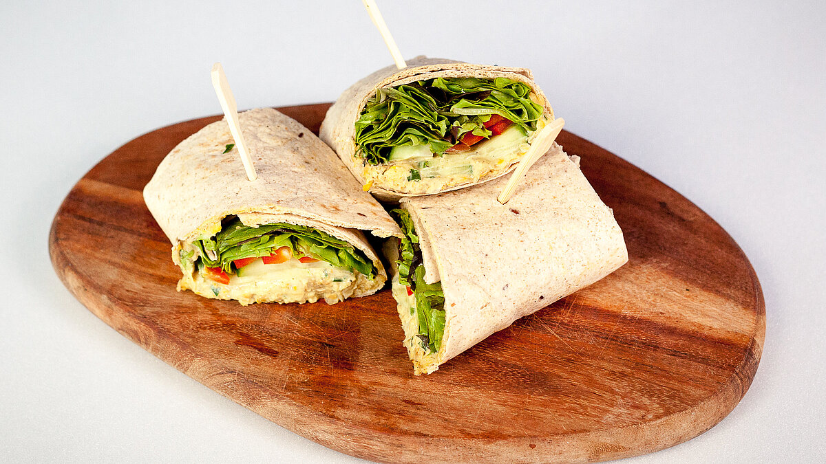 click dich fit!: Wraps mit Kichererbsencreme